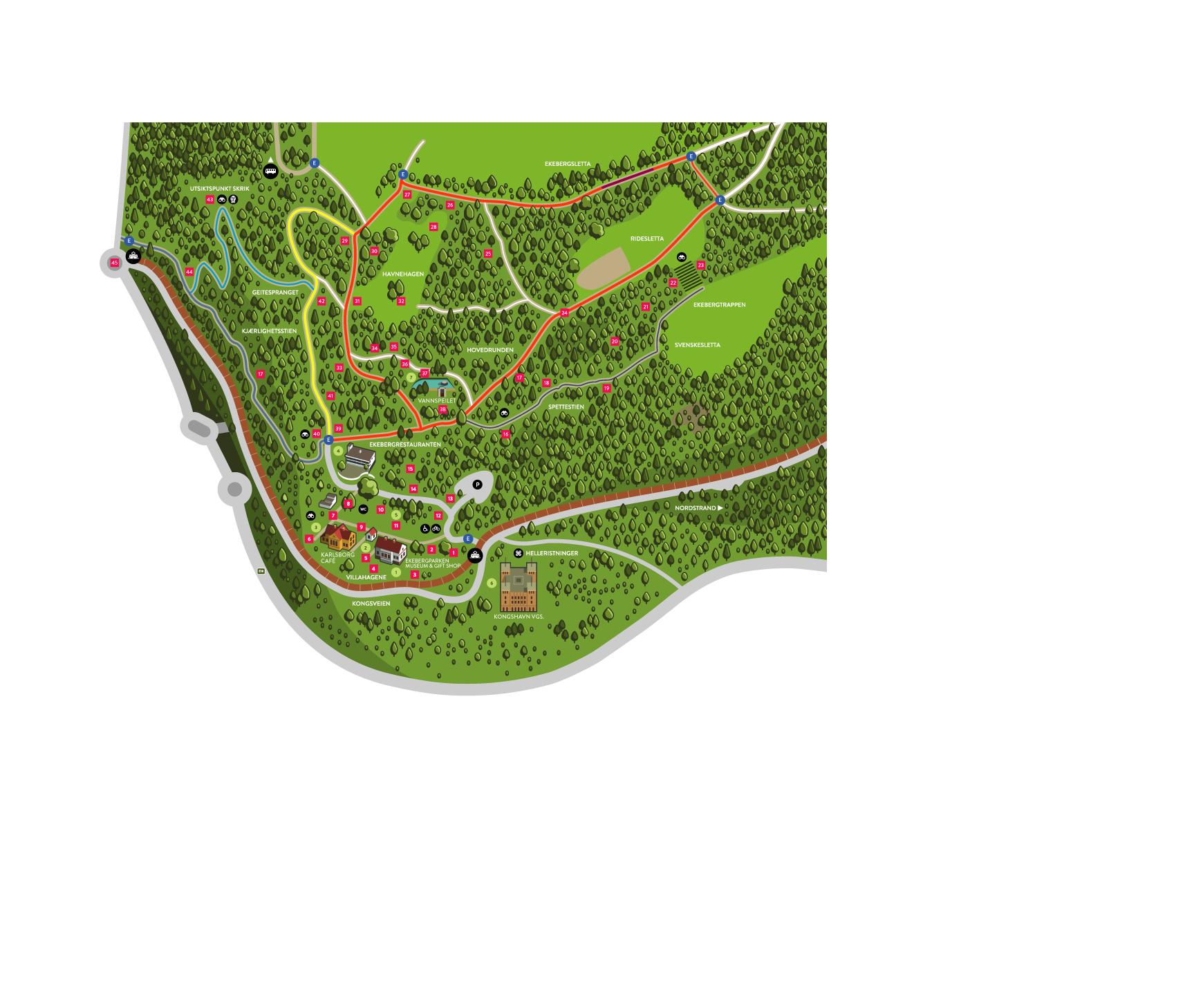 Kart | Ekebergparken